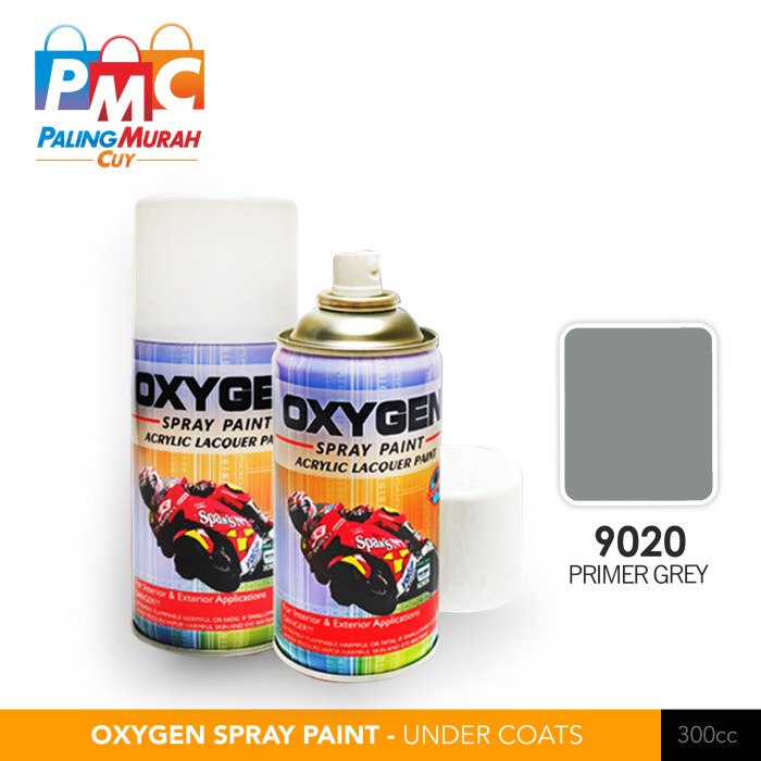 Jual Cat Semprot / Pylox OXYGEN Acrylic Spray Paint - 9020 Primer Grey ...