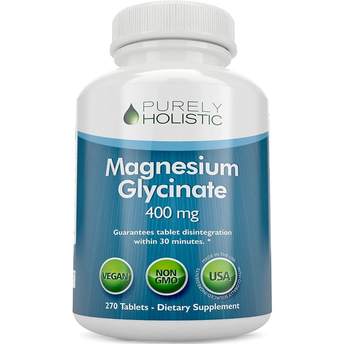 Jual Purely Holistic Magnesium Glycinate 400mg Tablets Highly ...