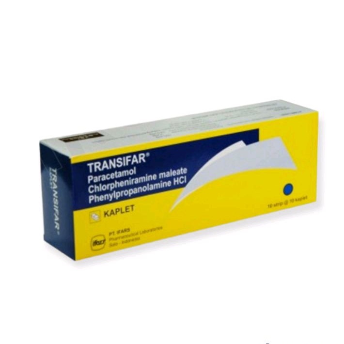 Jual Transifar / 100 kaplet Obat Flu Panas Demam Batuk Pilek tablet ...