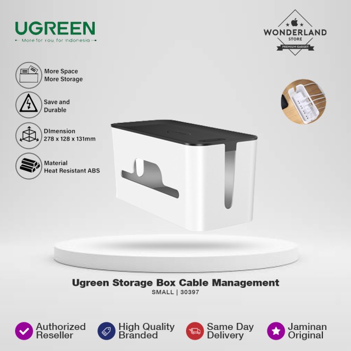 Jual Ugreen Cord Organizer Box Cable Kabel Management Minimalis Aesthetic | Shopee Indonesia