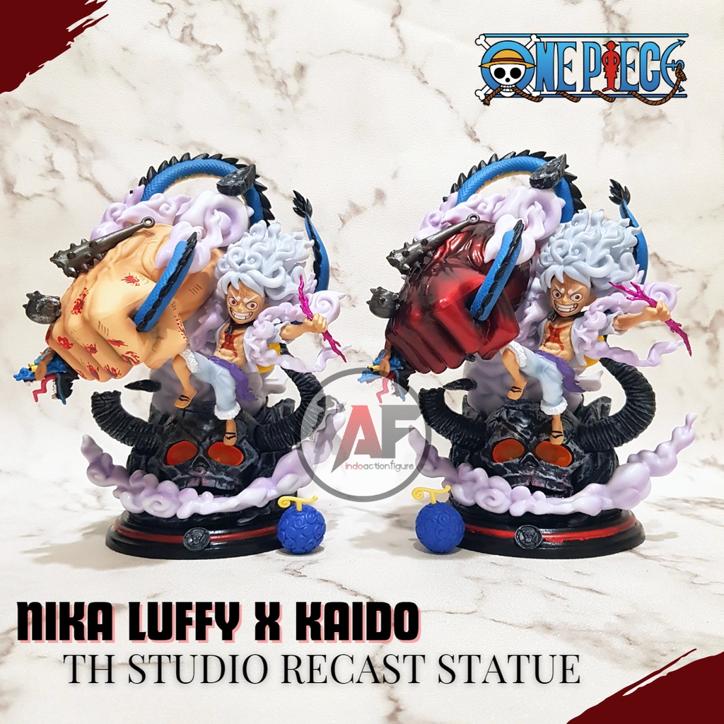 Jual Action Figure Statue Nika Luffy x Kaido Skin Haki Color TH design ...