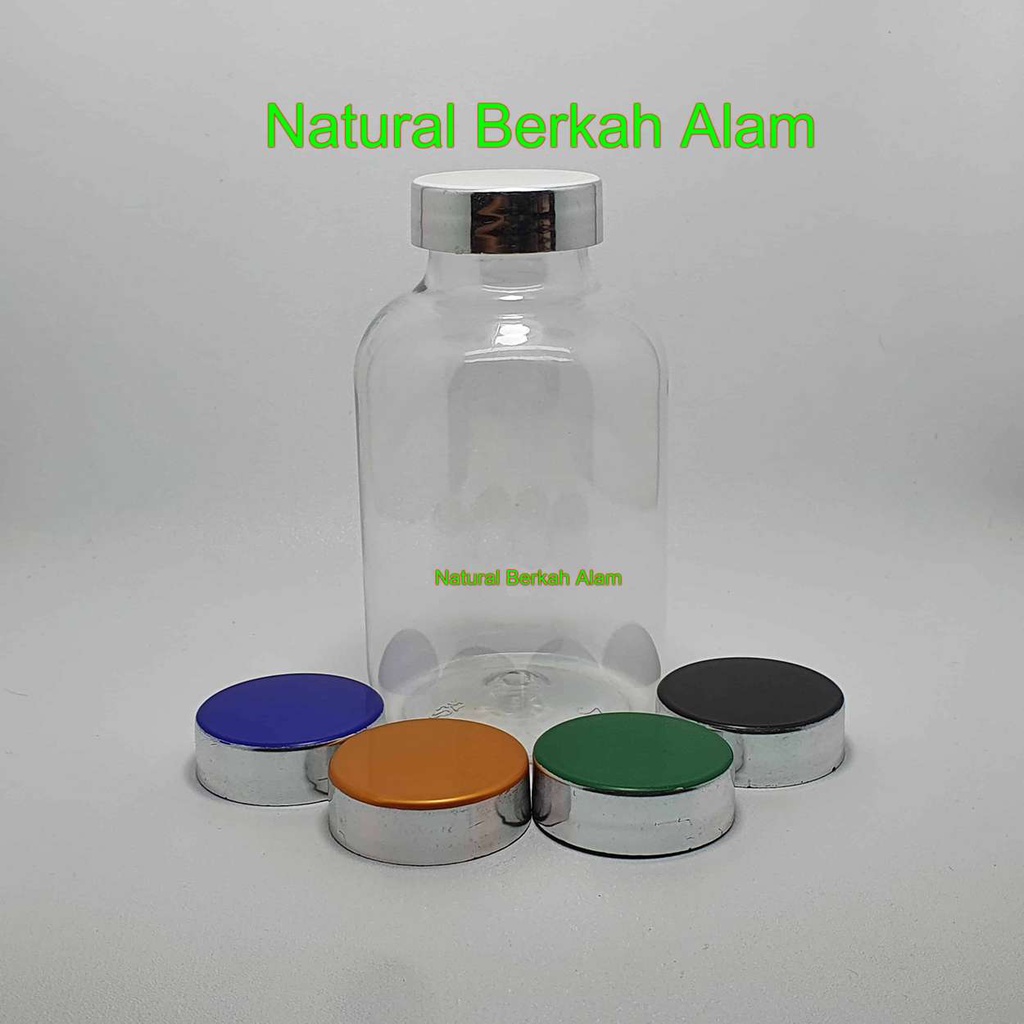 Jual Botol 300 ml Omega Natural Cap List Silver / Botol Obat / Botol ...