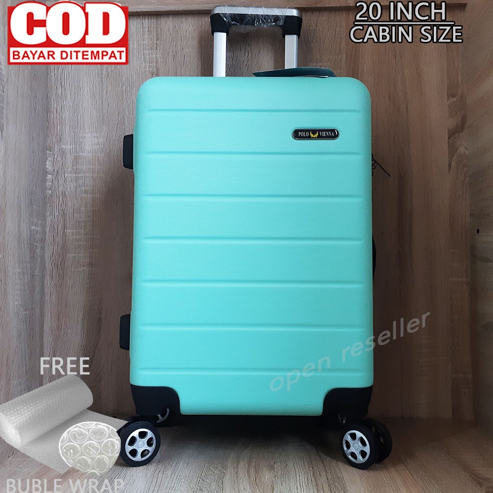 Jual KOPER 20 INCH 001 ABS POLO VIENNA ,FREE BUBBLE WRAP KOPER UMROH ...
