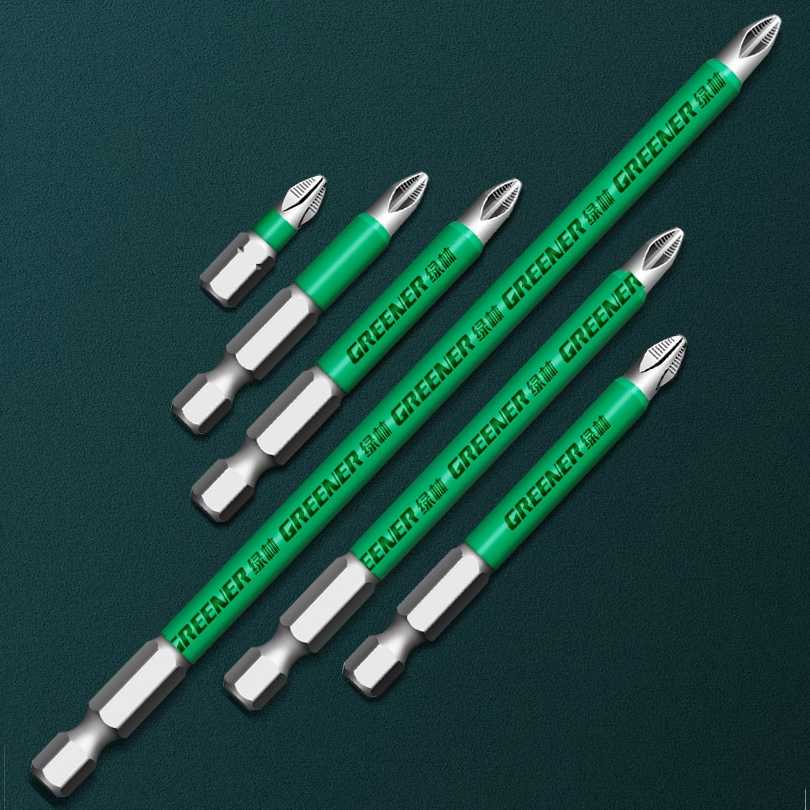 Jual 6 PCS GREENER Kepala Mata Obeng Magnet Magnetic Screwdriver Bit ...