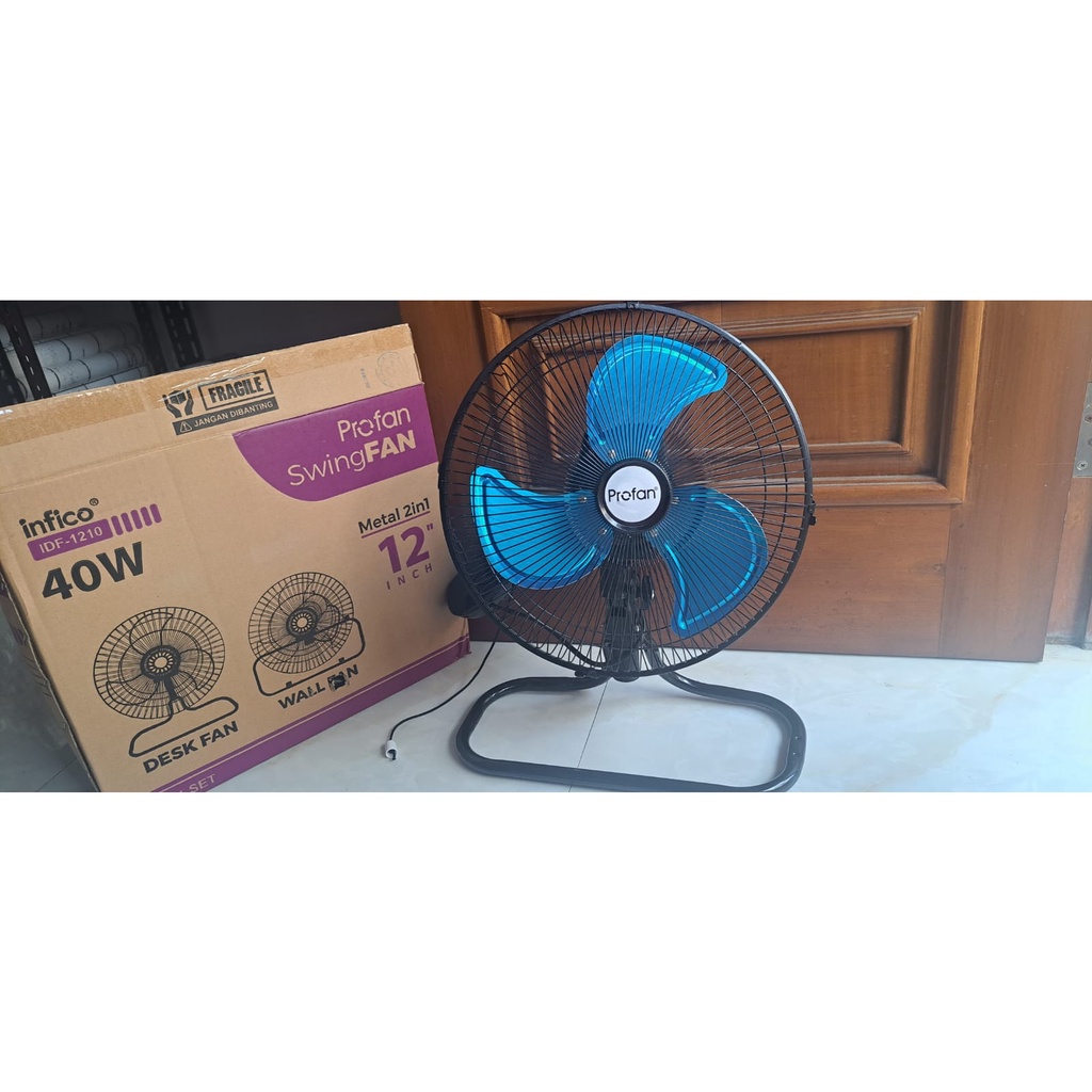 Jual Kipas Angin Profan Infico Wall Desk Fan 12 inch/ Kipas Angin ...