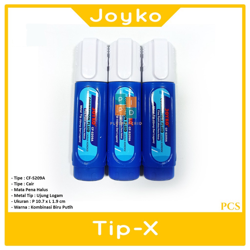 Jual JOYKO - Tipe X Cair CF-S209A Correction Fluid - Pcs | Shopee Indonesia