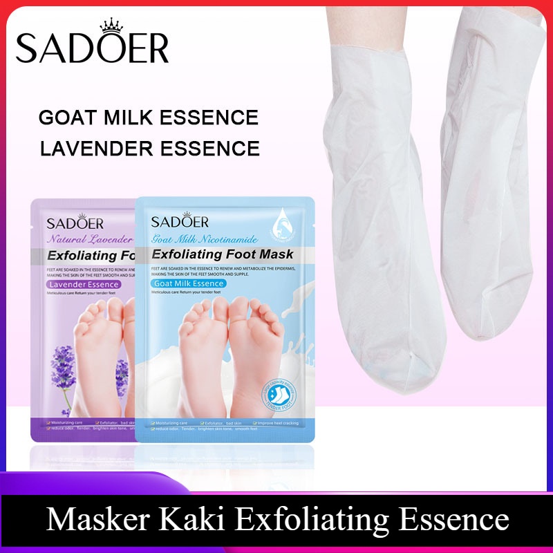 Jual SADOER Foot Mask Exfoliating / Masker Kaki Goat Milk Lavender ...