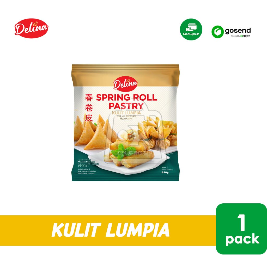 Jual Kulit Lumpia Delina Spring Roll 1 Pack (KHUSUS INSTANT) | Shopee ...