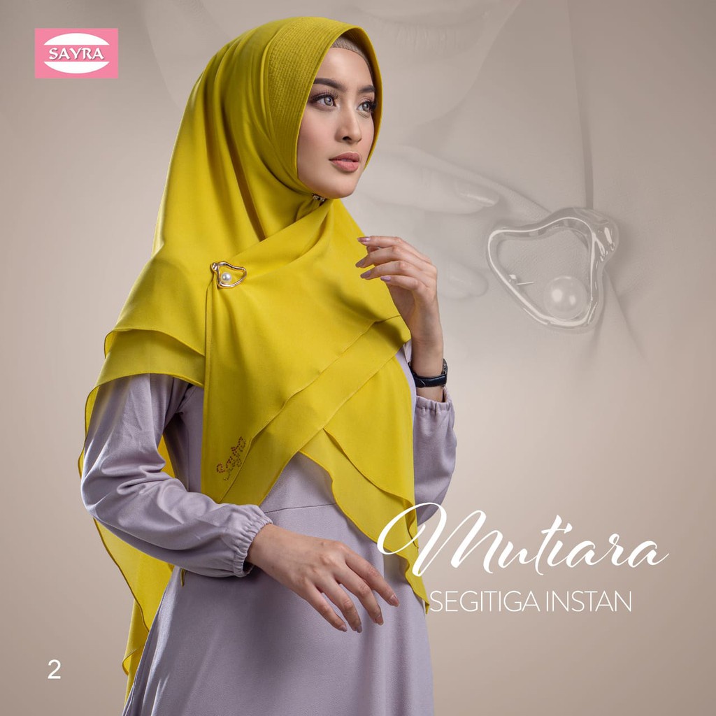 Jual Jilbab Syari Segitiga Instan Mutiara Free Bros Ori Sayra SAYRA1 BY ...