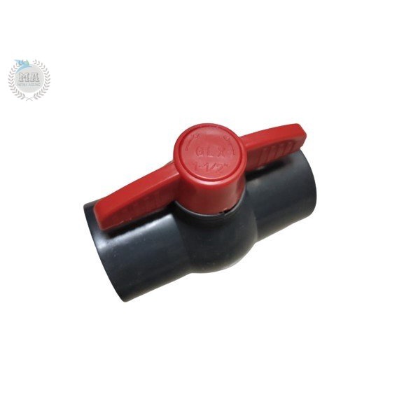 Jual BALLVALEP PVC POLOS ONO 1 1/2 INCH BALL VALVE STOP KRAN 1.5 INCH ...
