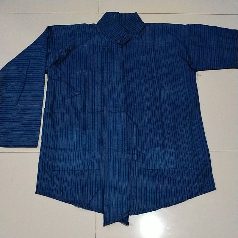 Jual Kebaya dan Sorjan BAJU ATASAN ADAT JAWA SURJAN LURIK BIRU SURJAN ...