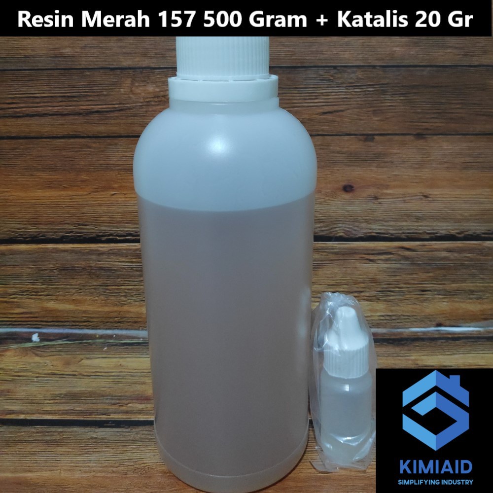 Jual Resin Merah 157 500 Gram + Katalis - Resin Butek 157 - Resin ...