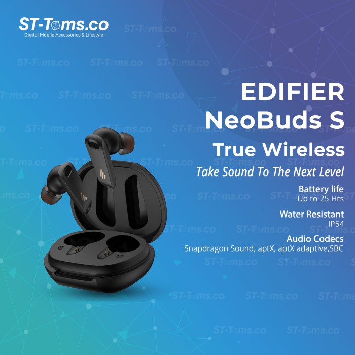 Jual Edifier NeoBuds S True Wireless TWS Hybrid ANC Snapdragon Sound ...