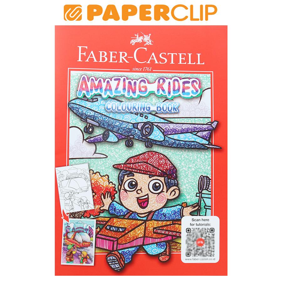 Jual BUKU MEWARNAI / COLOURING BOOK FABER CASTELL 104025 AMAZING RIDES ...