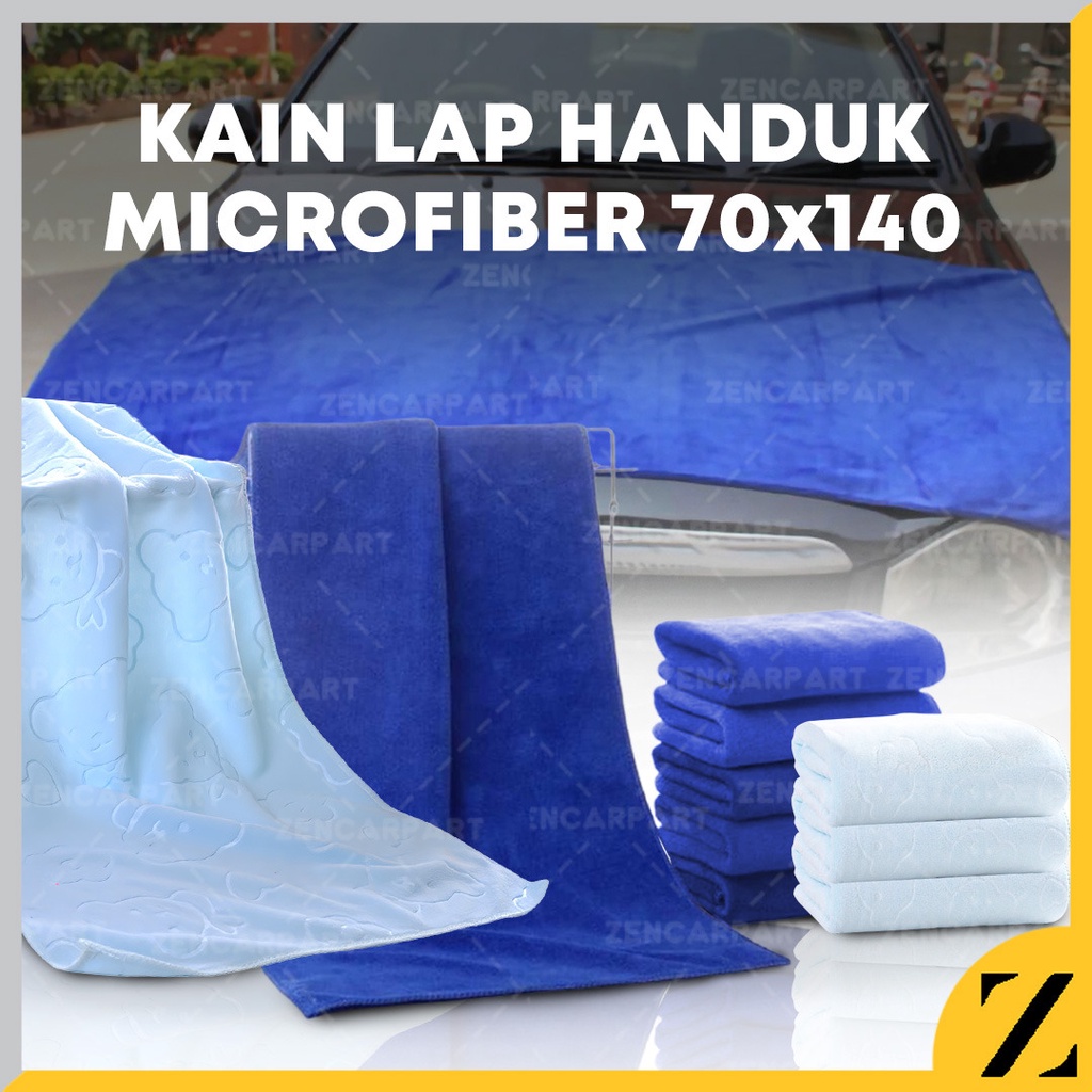 Jual Kain Lap Handuk Microfiber BESAR 70X140 70cm x 140cm Quick Dry ...
