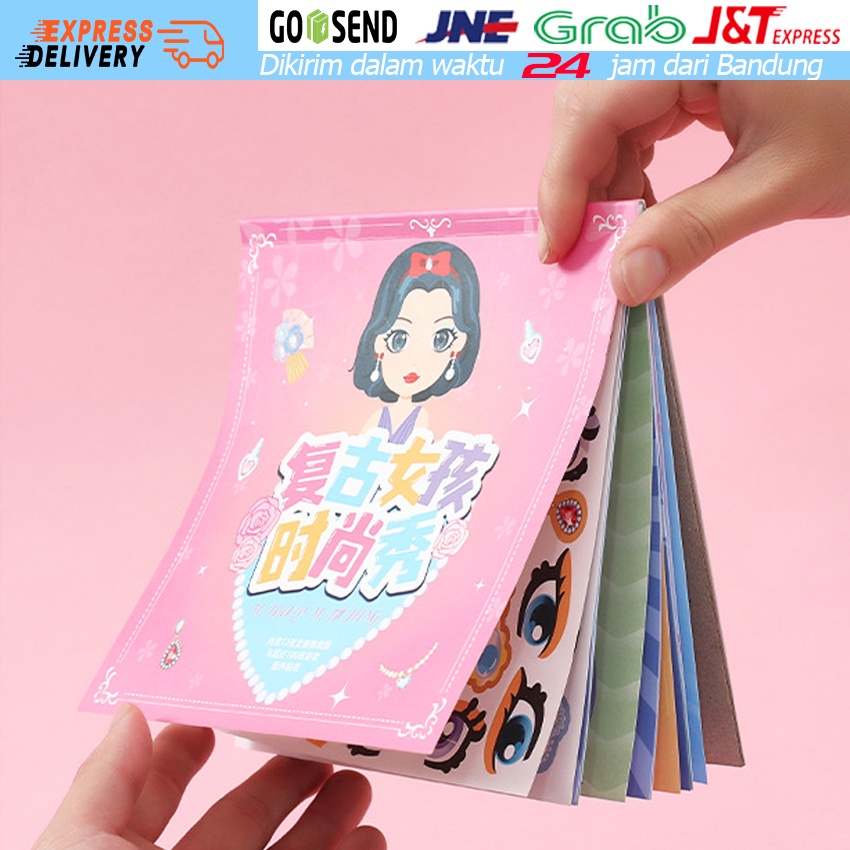 Jual Buku Activity sticker Book Princess / Mainan Sticker Ganti Muka ...