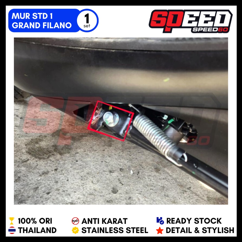 Jual Mur Standar Samping Yamaha Grand Filano Stainless King Nut Baut ...