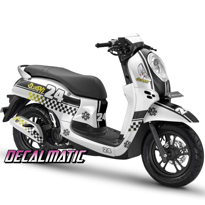 Jual Decal Full Body + Stiker Dashboard Scoopy Semua Tahun Retro Style ...