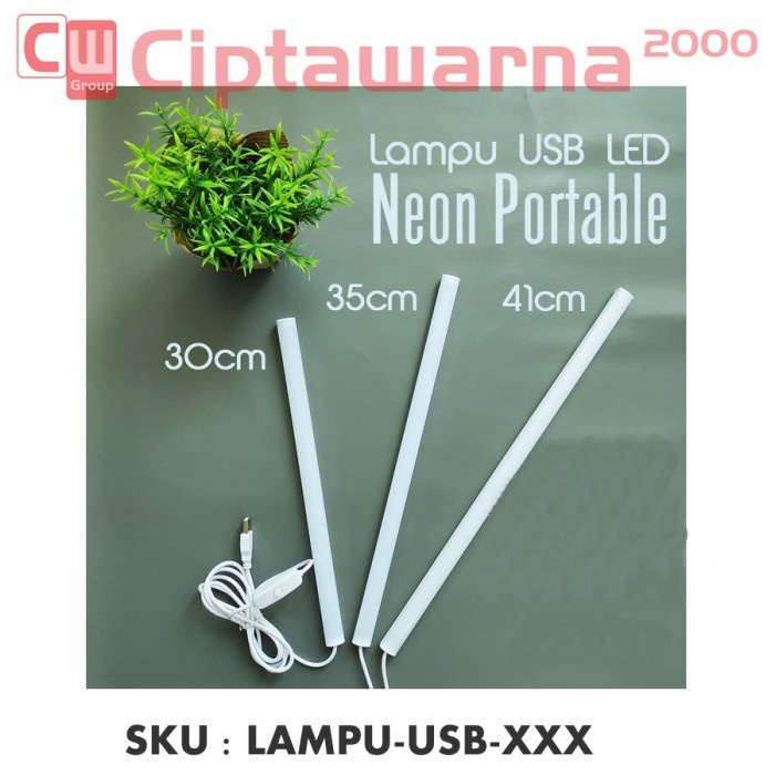 Jual Lampu Neon LED USB Belajar Kerja Rumah Komputer Cahaya Tempel Portable | Shopee Indonesia