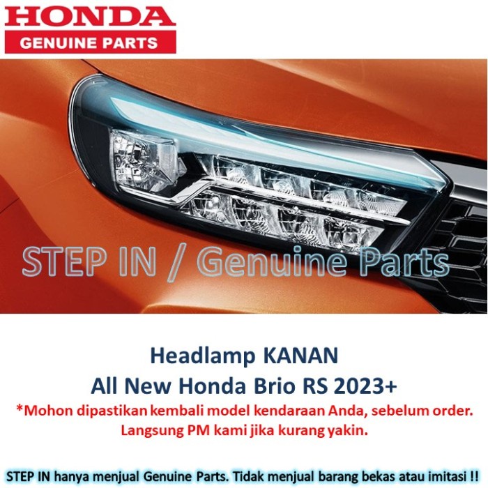 Jual Headlamp head lamp Lampu Depan KANAN HONDA BRIO RS 2023 Genuine ...
