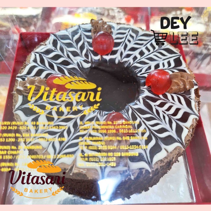 Jual VITASARI Chiffon Cake Coklat Bulat Spesial Oleh-Oleh Bandung ...