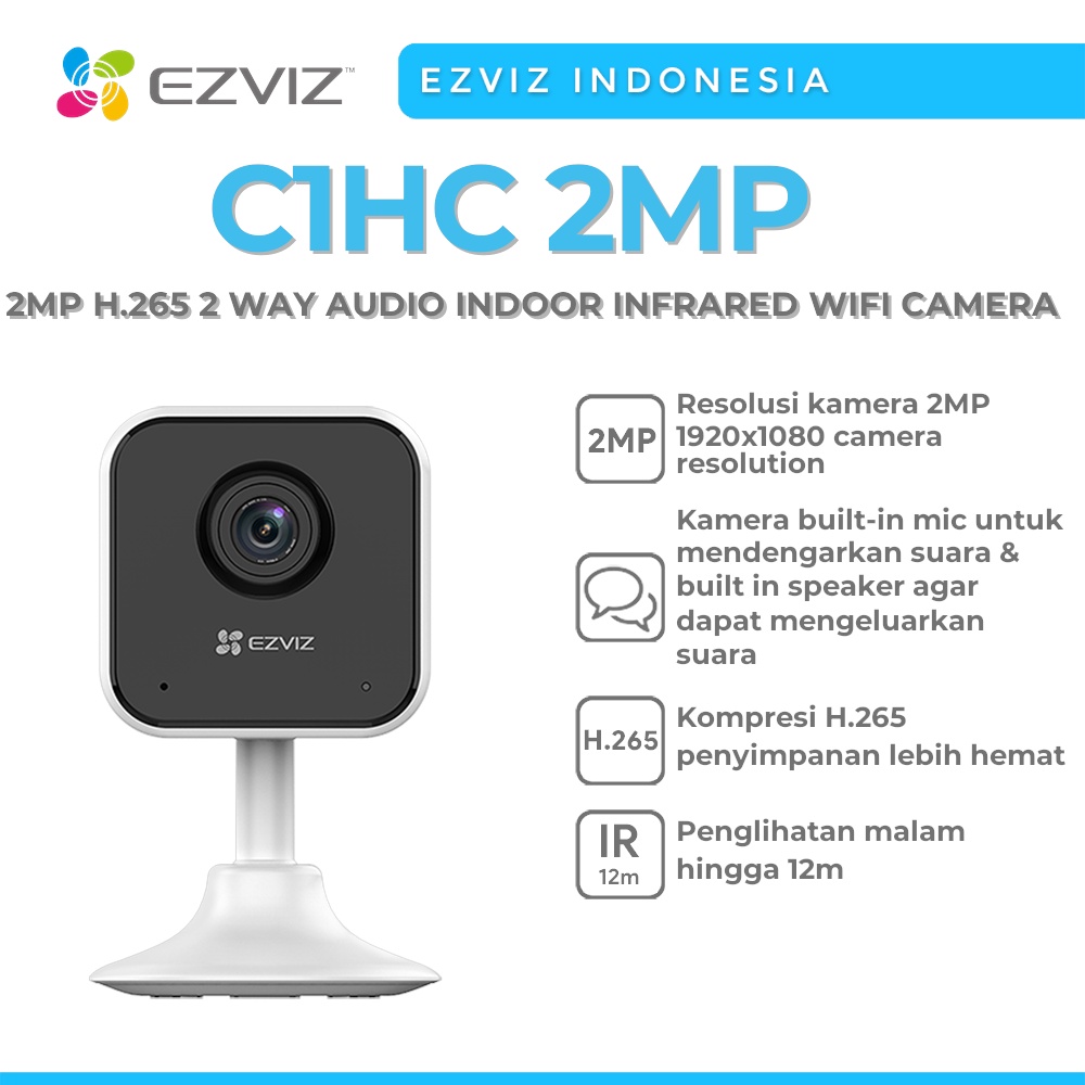Jual EZVIZ C1HC 1080P 2MP H.265 2 WAY AUDIO INDOOR INFRARED WIFI CAMERA ...
