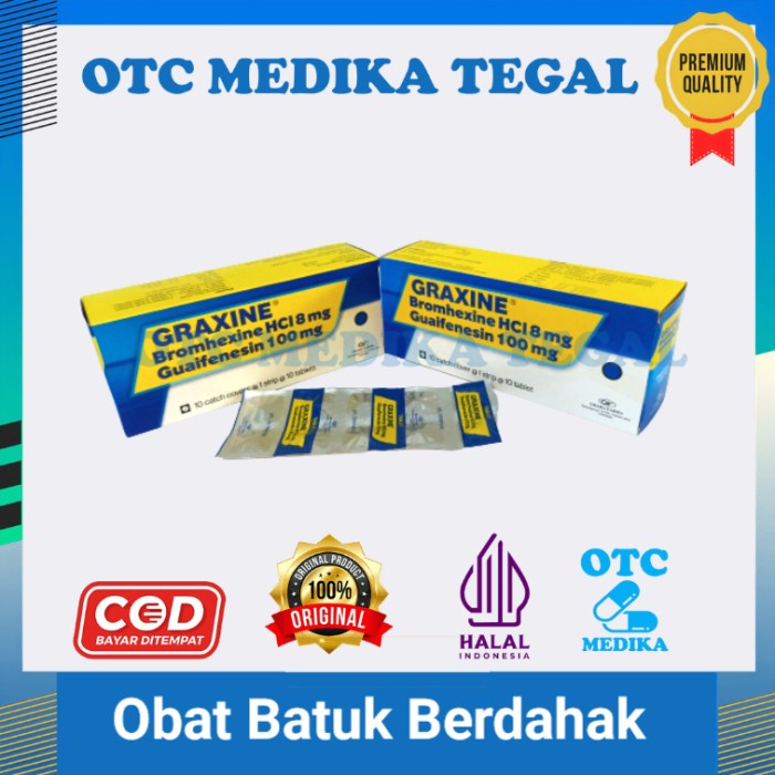 Jual GRAXINE Tablet 1 Strip Obat Batuk Berdahak Dewasa | Shopee Indonesia