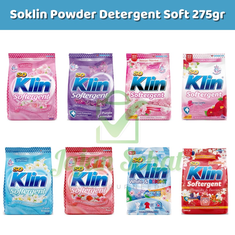 Jual Soklin Powder Detergent Soft 215gr | Shopee Indonesia