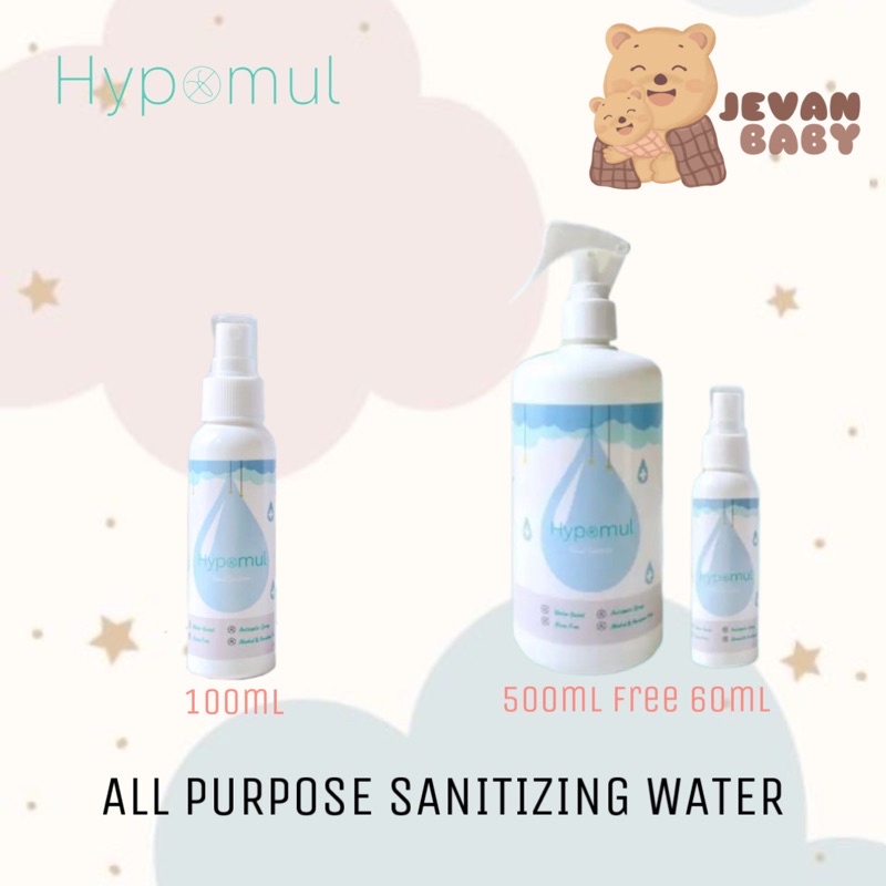 Jual Hypomul Sanitising Water 100ml 500ml (500ml FREE 60ml) | Shopee Indonesia