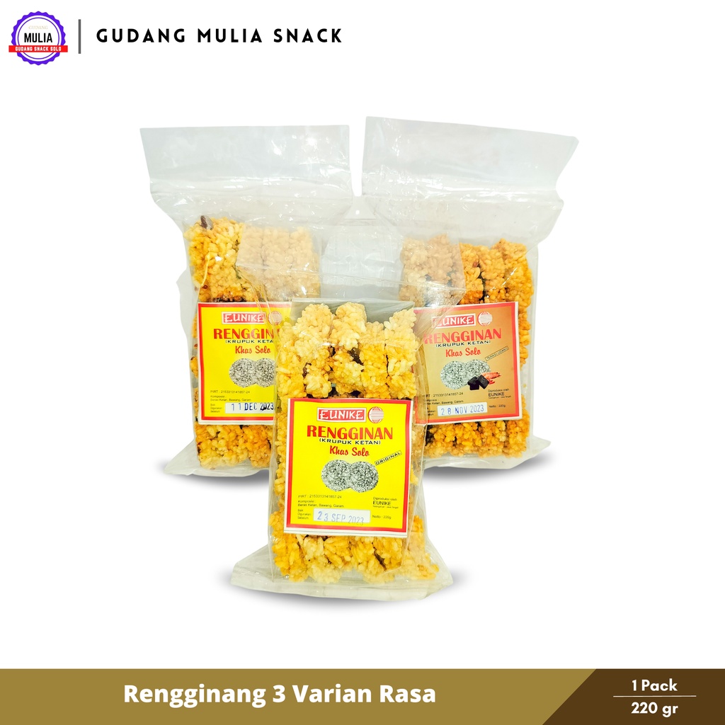 Jual Rengginan 3 Varian Rasa | Rengginan Eunike | Rengginang | Shopee ...