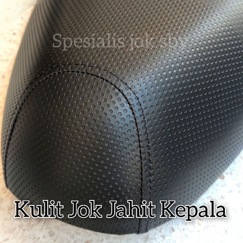Jual Kulit jok jahit kepala kulit jok jahit depan kulit jok polos hitam ...