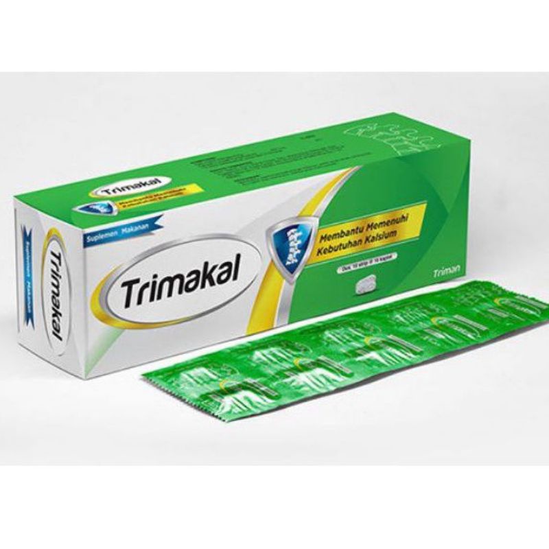 Jual Trimakal / 100 kaplet -- Calcium Lactate Kalsium Laktat Licokalk ...