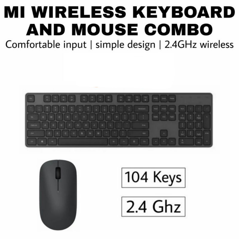 Jual MI WIRELESS KEYBOARD MOUSE COMBO SET | Shopee Indonesia