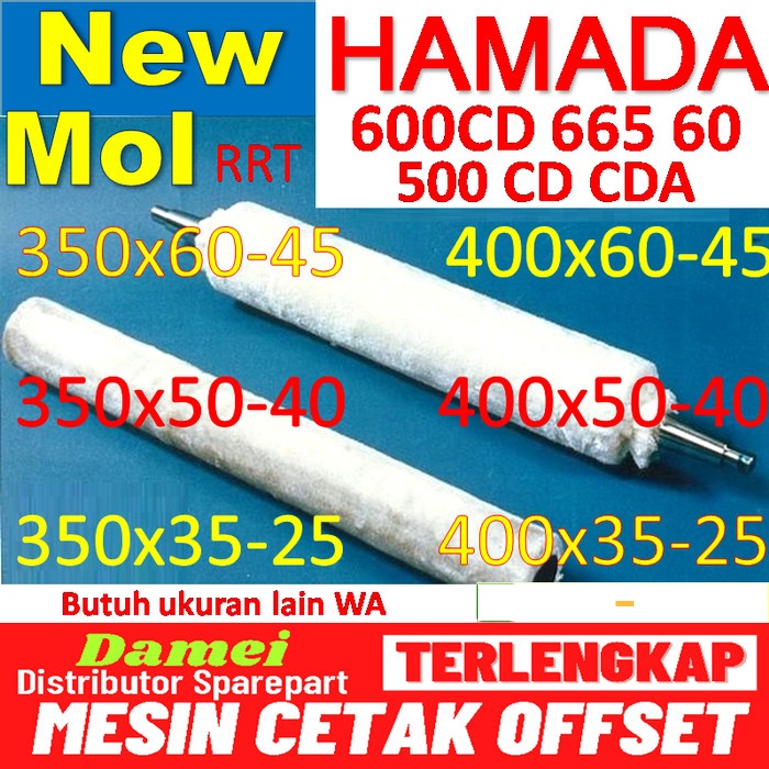 Jual Kain Roll Air Hamada 600 600CD 665 60 Kain New Mol Hamada 500 ...