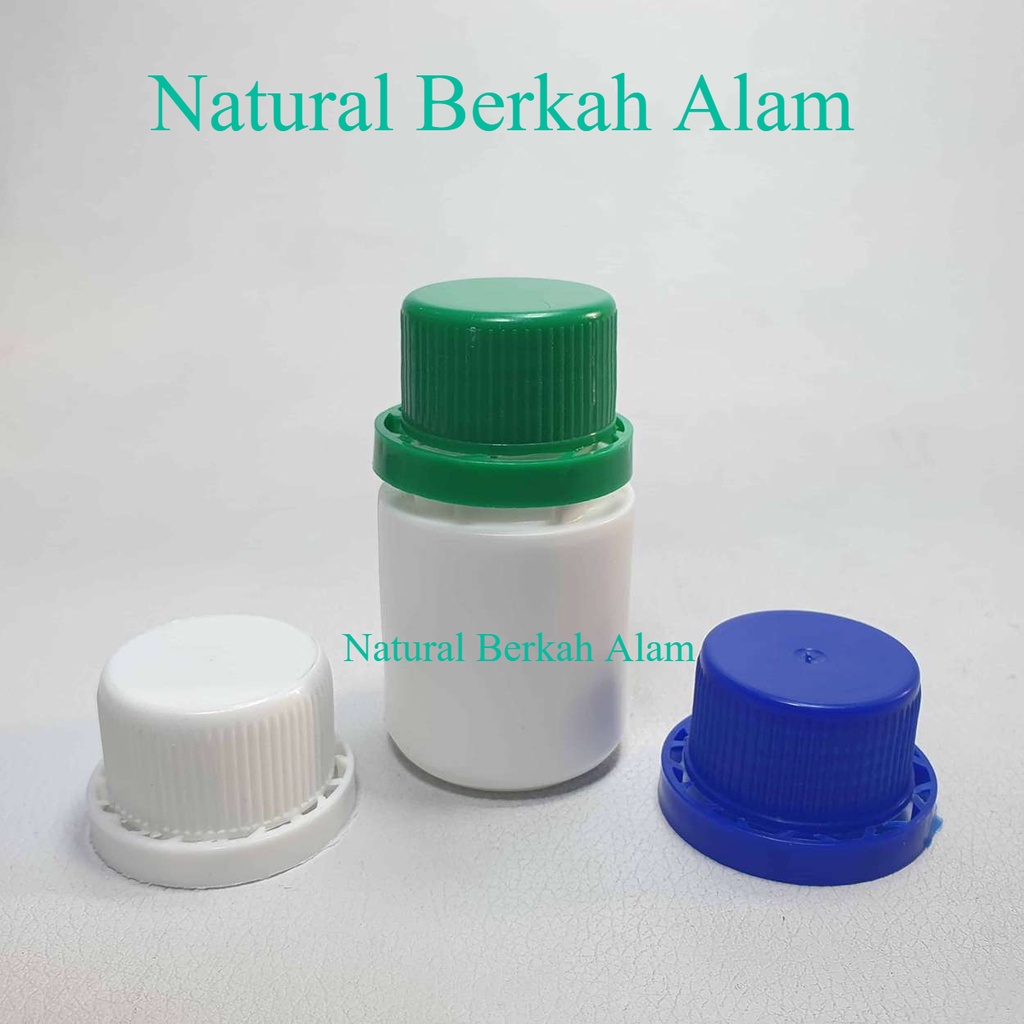 Jual Botol Kpu 50 Ml Putih Hdpe Set I / Botol Obat / Botol Tablet ...