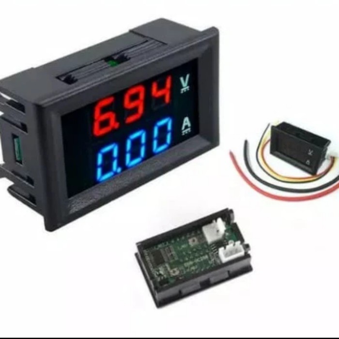 Jual Dual Voltmeter Ampere 10A 0-100V DC volt Amp meter Digital Mini ...