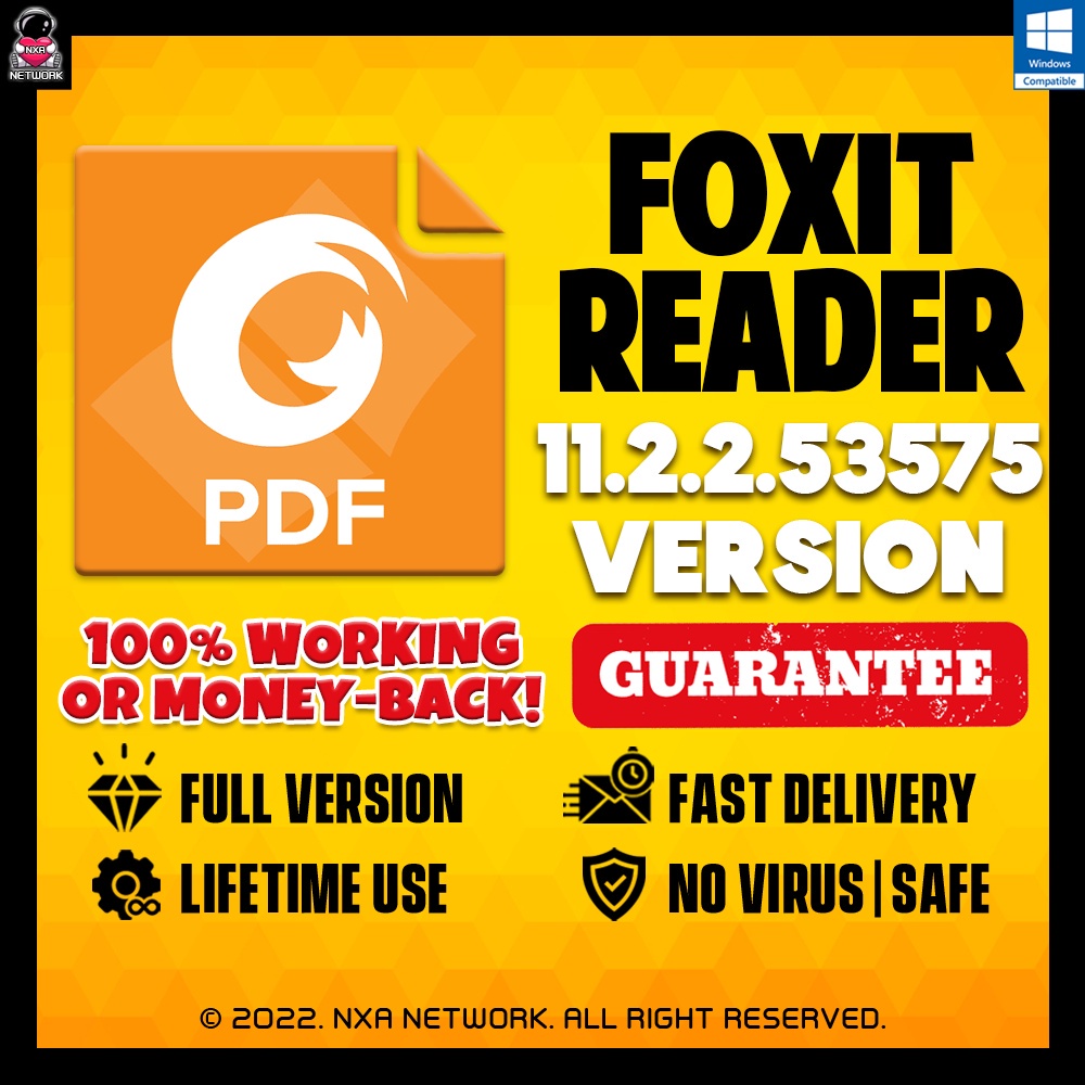 Jual Foxit Reader 11.2.2.53575 | Guide Provided | Lifetime Full Version ...