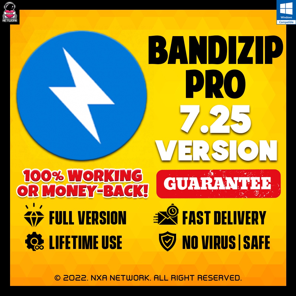 Jual Bandizip Pro 7.25 | Guide Provided | Lifetime Full Version | 100% ...