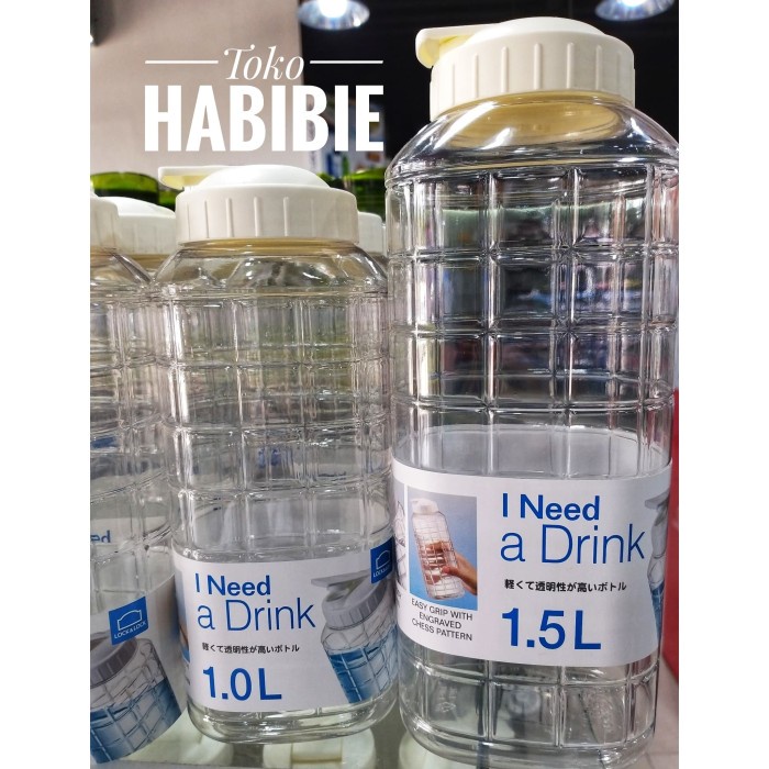 Jual COD Lock & Lock Lock n Lock Chess Bottle PET 1 Liter Botol Minum ...