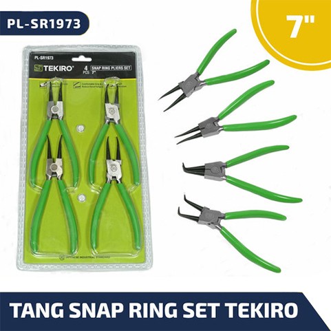 Jual TEKIRO TANG SNAP RING SET 4PC 7" - LURUS BENGKOK BUKA TUTUP - TANG ...