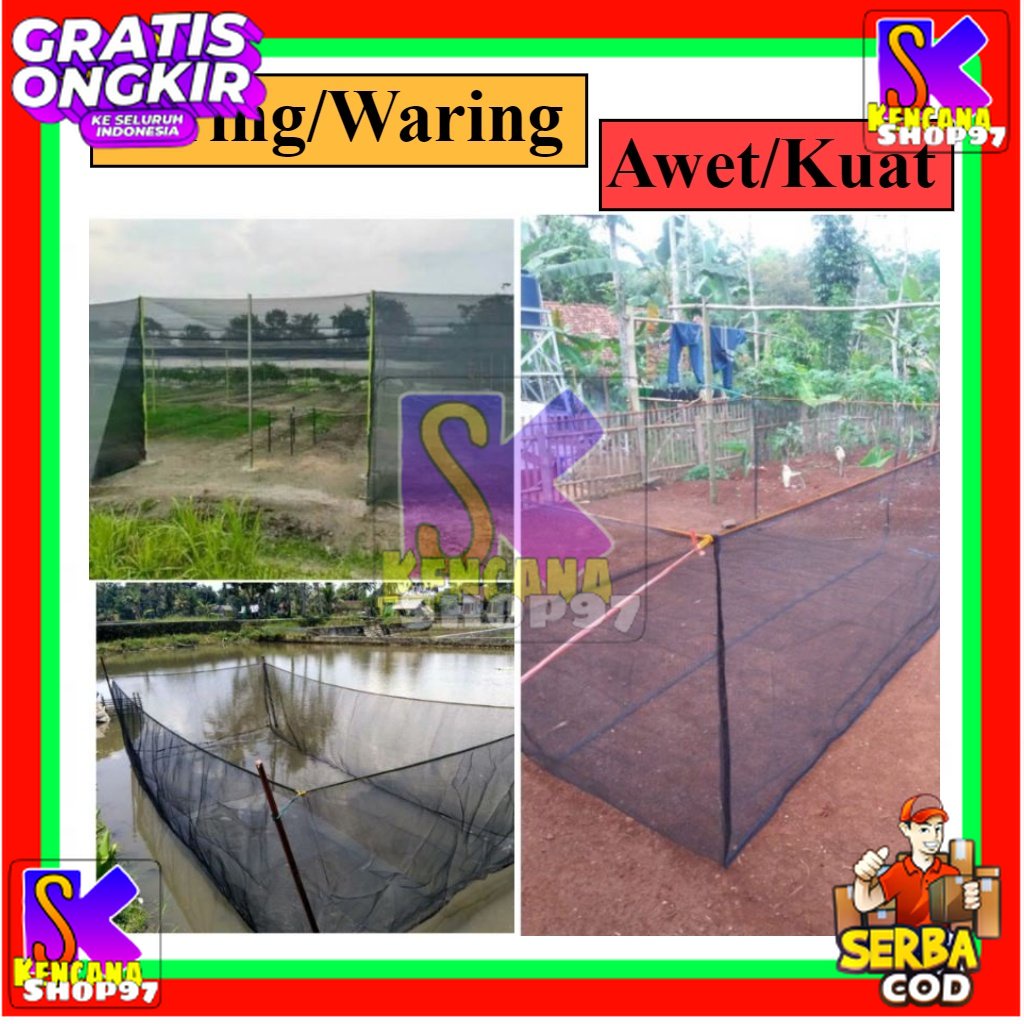 Jual Waring, Jaring pagar ayam, jaring kandang, jaring tanaman, jaring ...