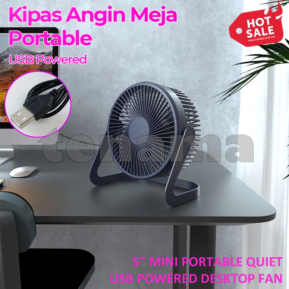 Jual Kipas Angin Meja Portable Colokan USB 2.5 Watt 5 inch | Shopee ...