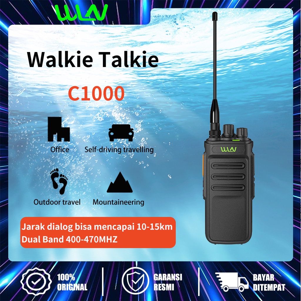 Jual HT WLN C1000 Jarak Jauh Ready 10km-15Km Walkie Talkie Power 10 ...