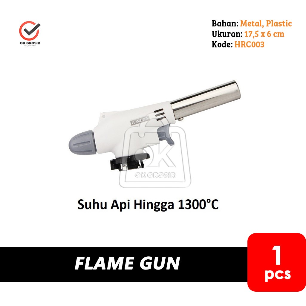 Jual Gas Torch Flame Gun Alat Las BBQ Blow Torch Portable (PUTIH 1 pcs ...