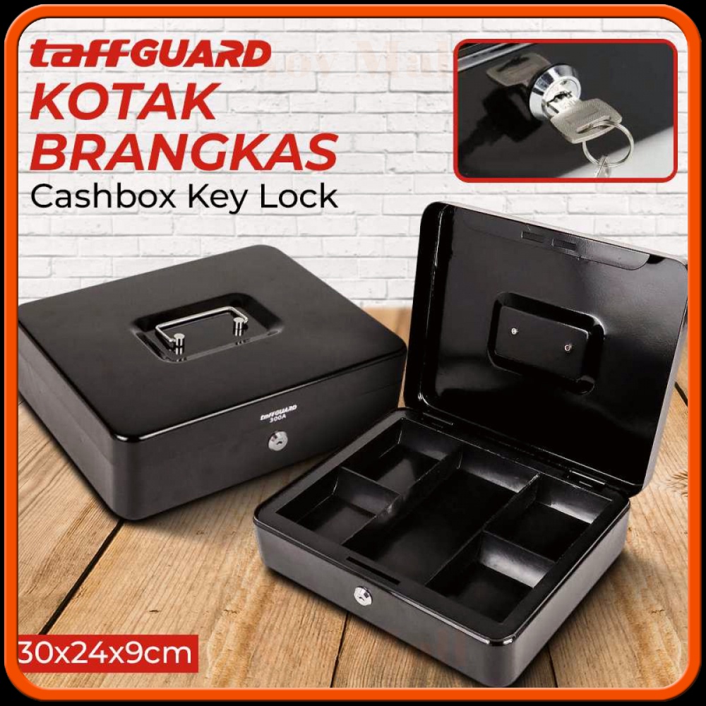 Jual Kotak Brankas Uang Perhiasan Safebox Key Lock 30x24x9CM SF660 | Shopee Indonesia