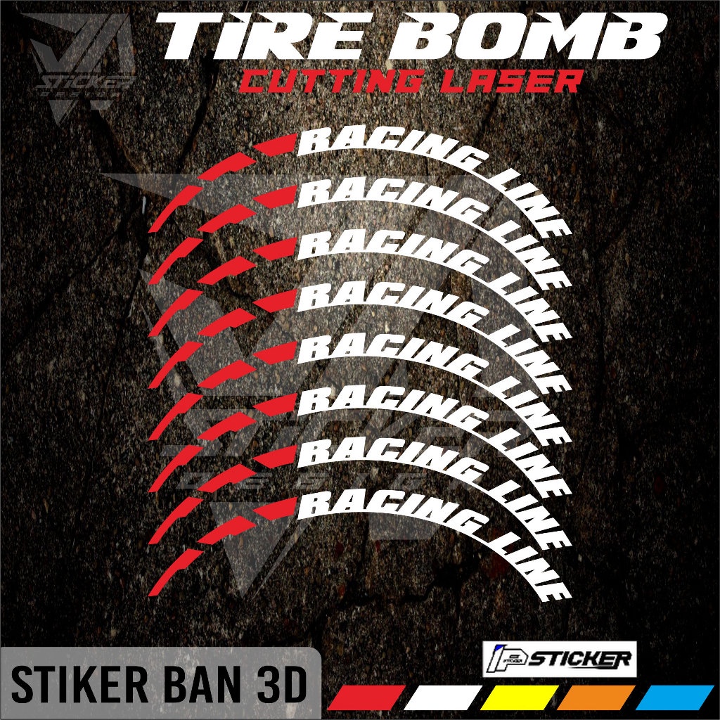 Jual Sticker Ban / Font Ban / Tire Bomb / 3D stiker ban Racing Line JP ...