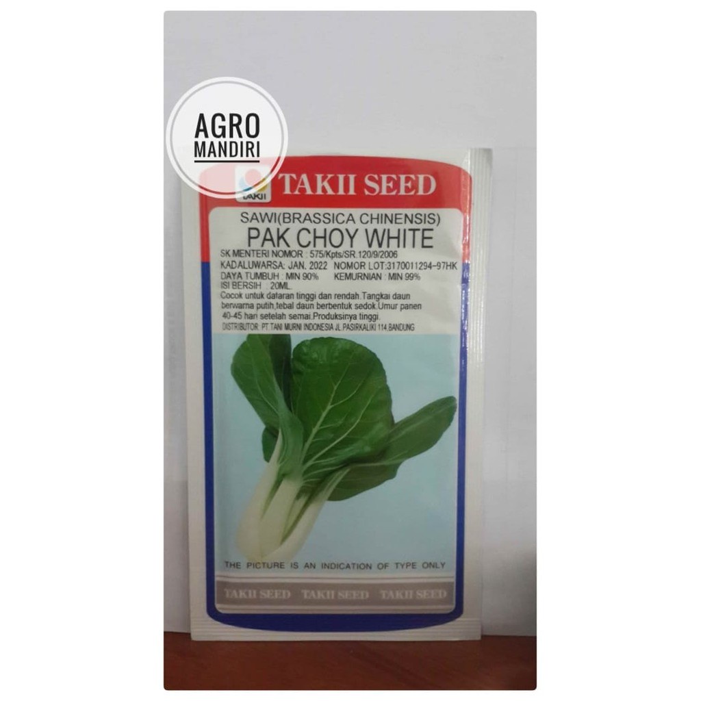 Jual Bibit Benih Sawi Daging F1 Pak Choy Putih / Pakcoy White 20gr ...