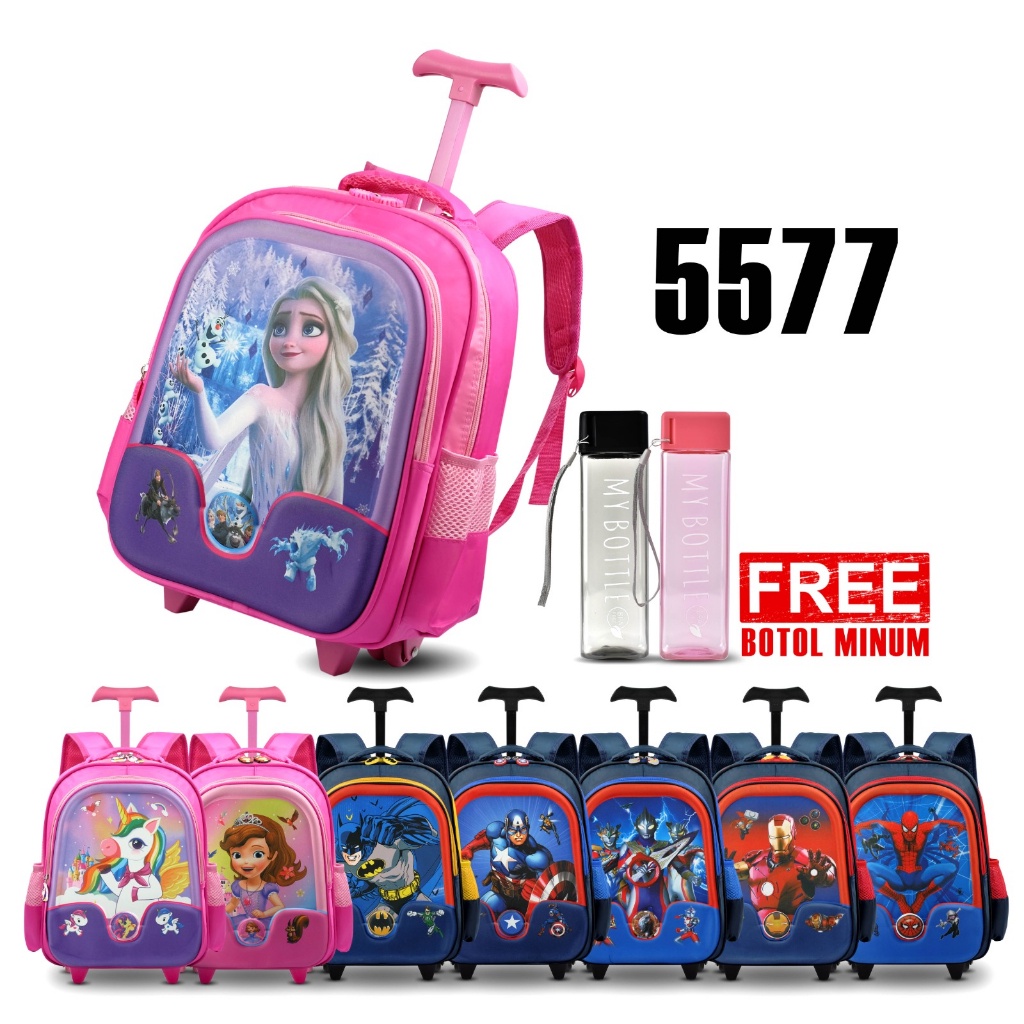 Jual Tas Ransel Trolly 5577 14 Inch Tas Sekolah Cartoon Anak Cewek dan ...