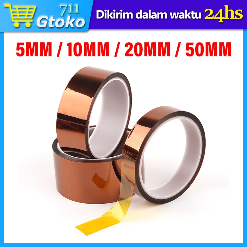 Jual Solasi Selotip Lakban Isolasi Anti Panas Tahan Panas / Kapton Heat ...