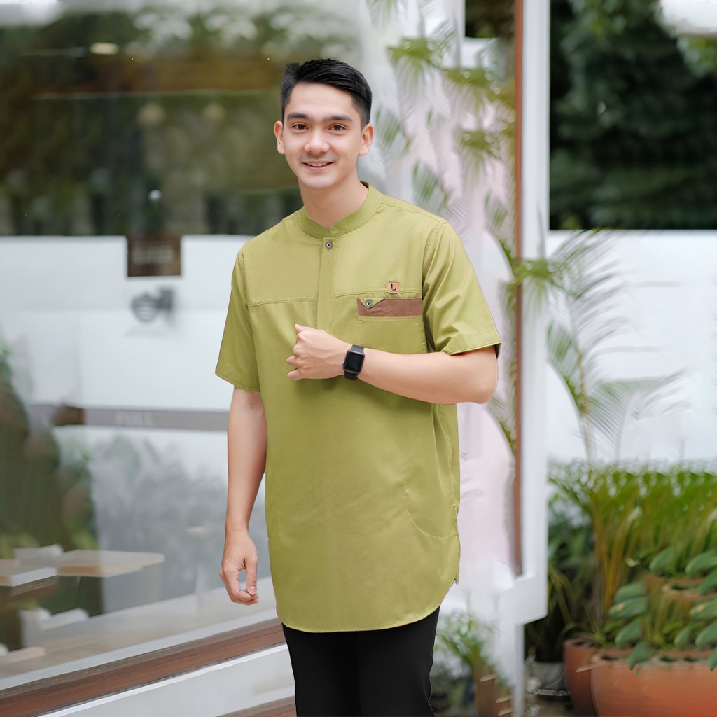 Jual Baju Koko Kurta Muslim Pria dengan Model Lengan Pendek Terbaru dan ...